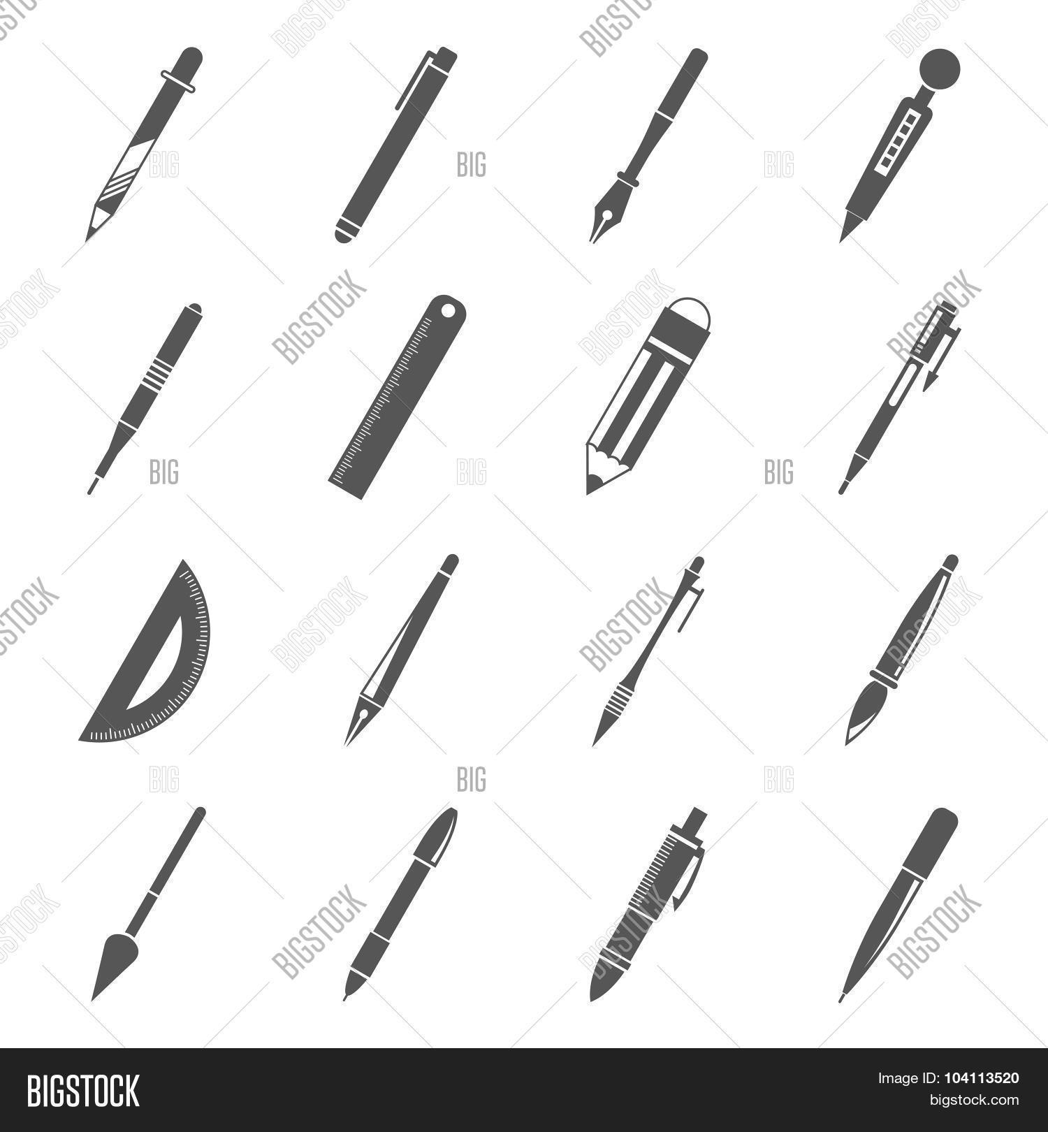 Pen Writing Tool Vector & Photo (Free Trial) | Bigstock