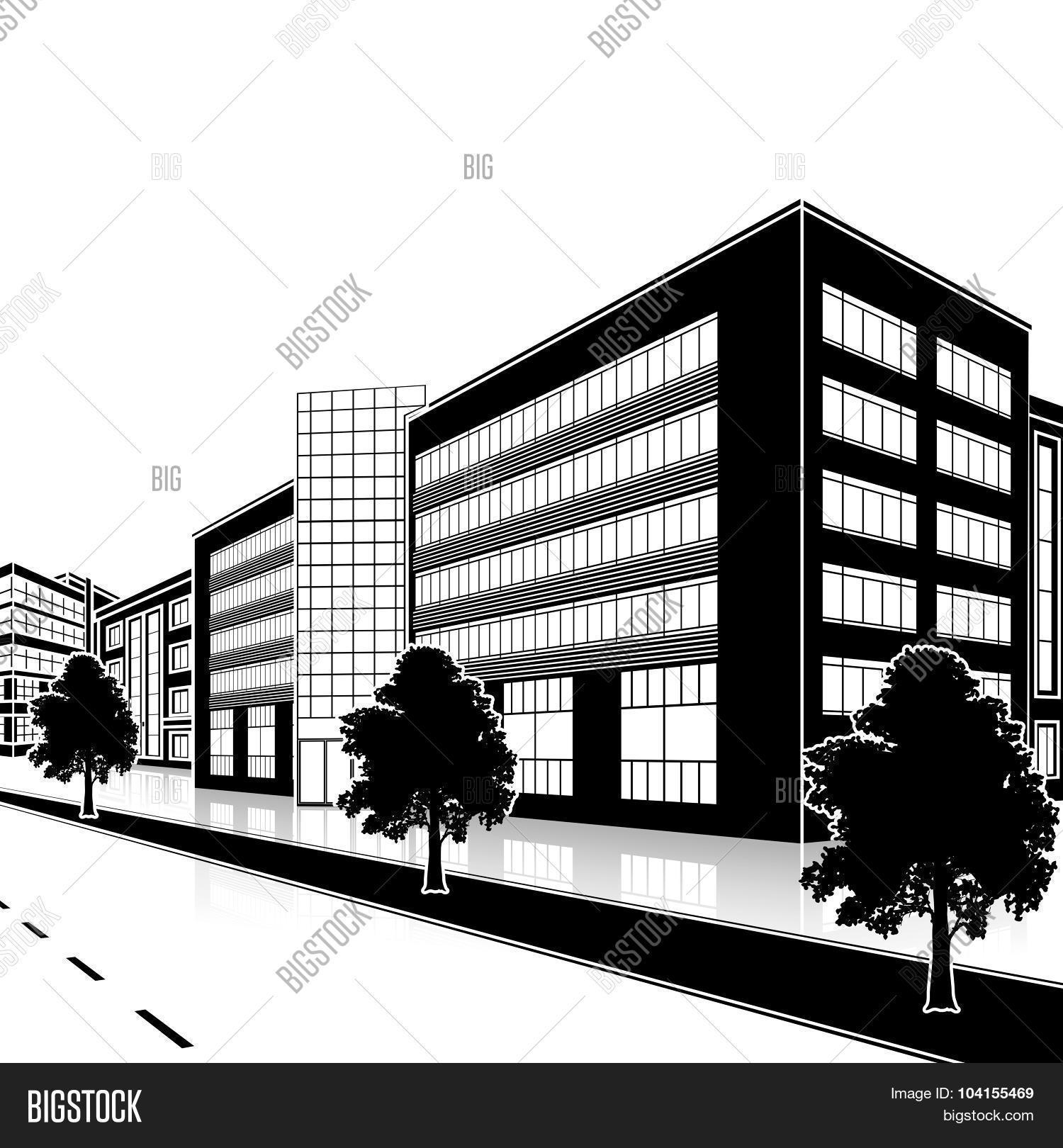 Silhouette Office Vector & Photo (Free Trial) | Bigstock