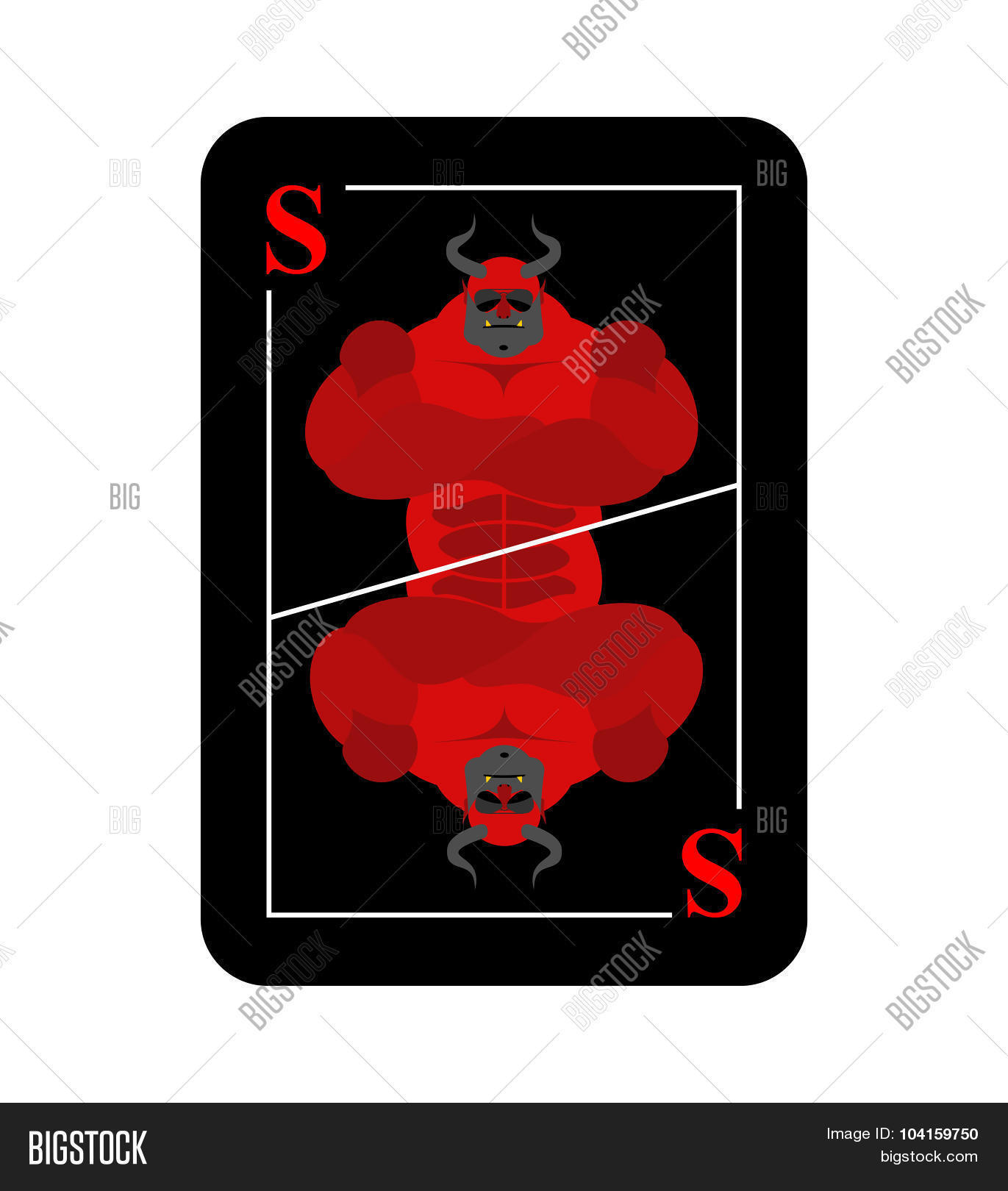 Playing Card Satan. Vector & Photo (Free Trial) | Bigstock