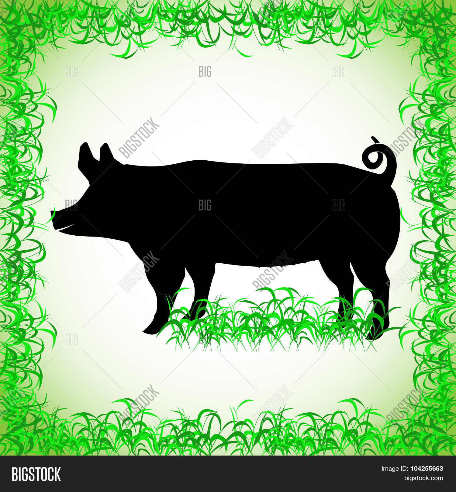 Pig. Realistic Image Vector & Photo (Free Trial) | Bigstock