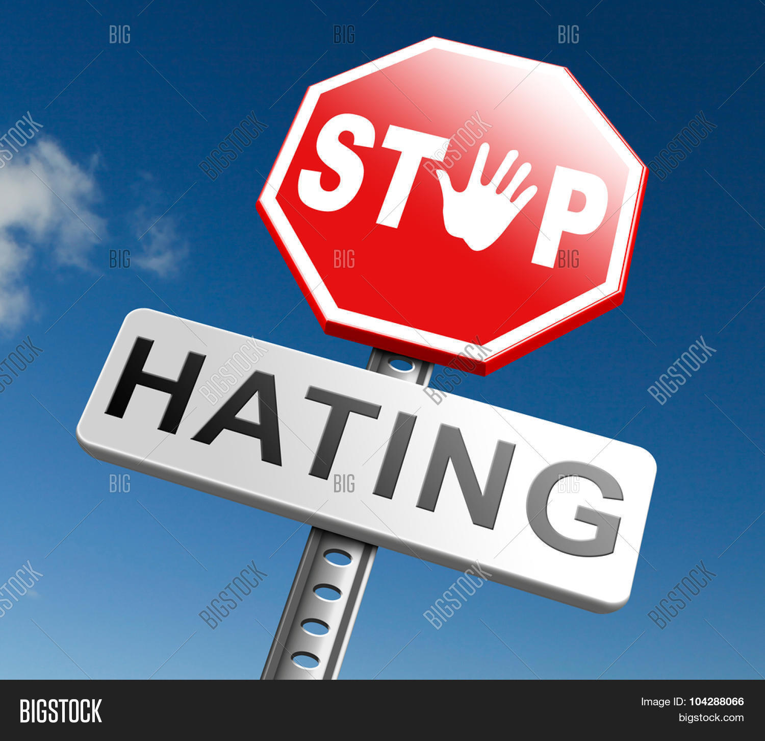 No Hate Stop Hating Image & Photo (Free Trial) | Bigstock
