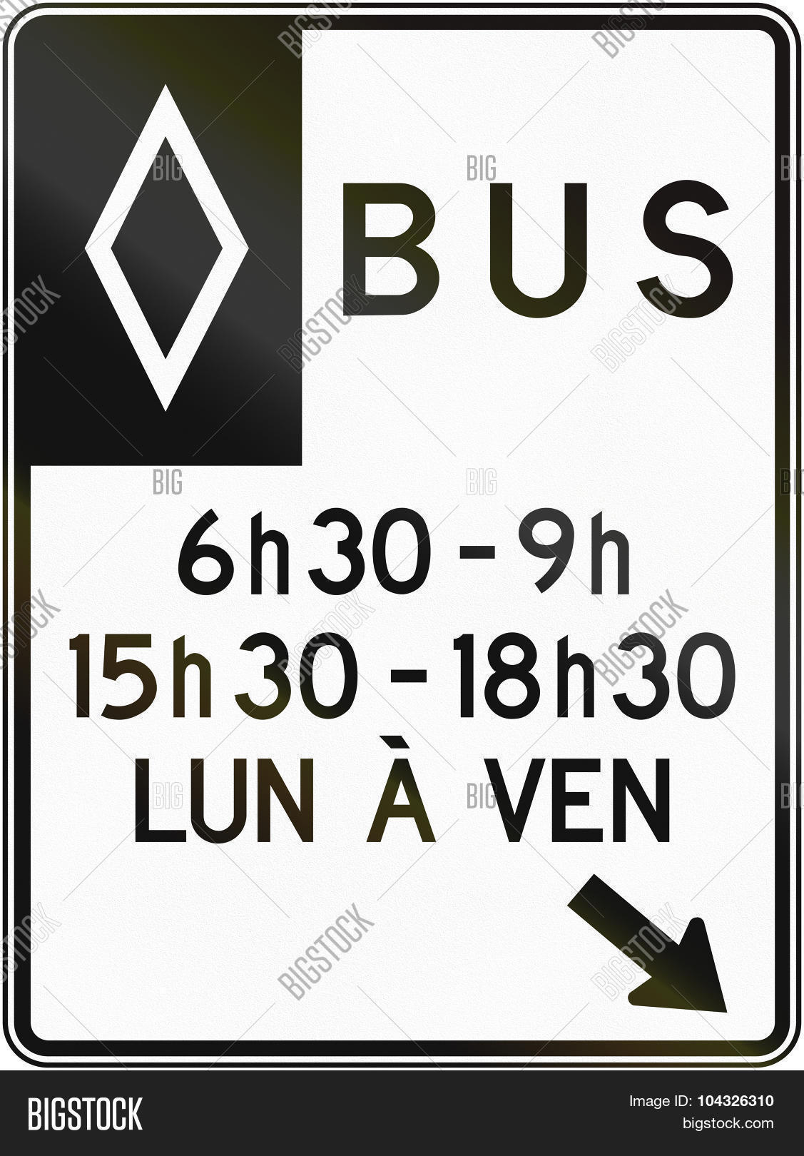 Bus Lane Canada Image & Photo (Free Trial) | Bigstock