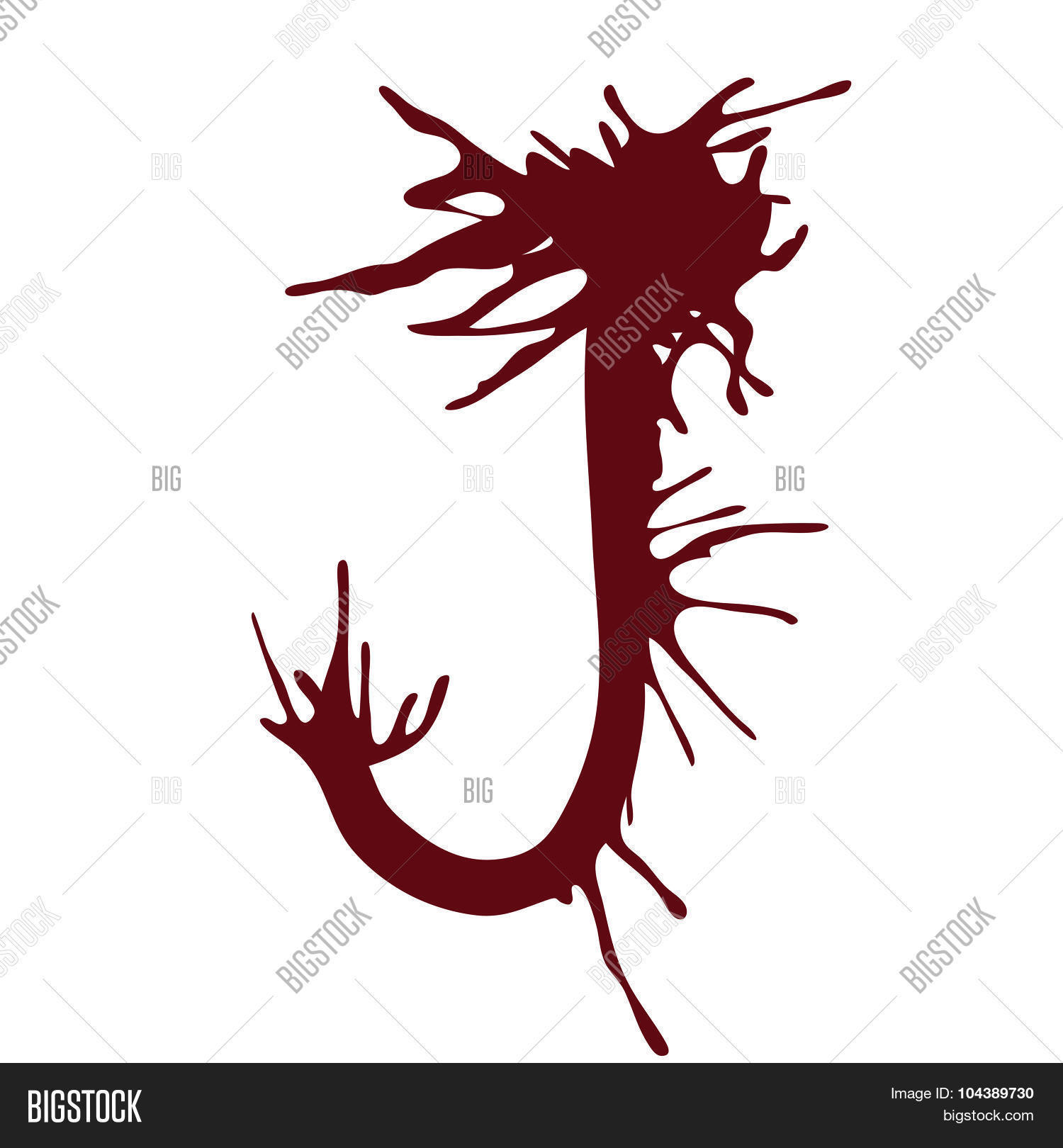 Dripping Blood Ink Vector & Photo (Free Trial) | Bigstock