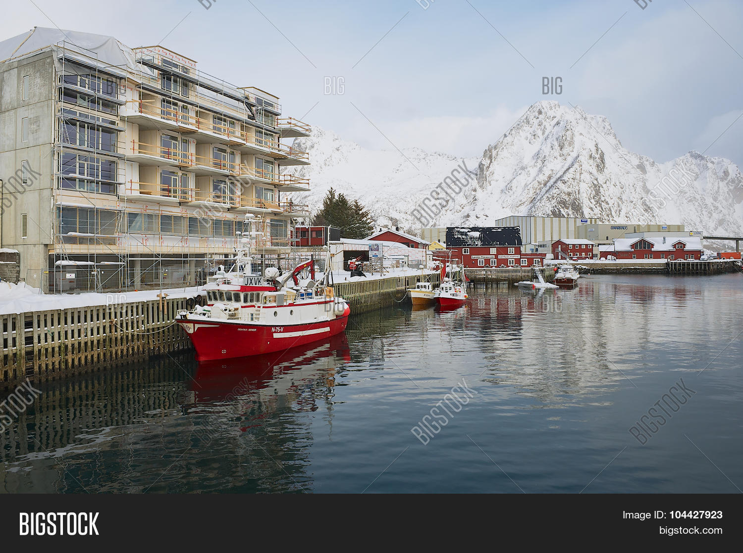 View Harbor Svolvaer, Image & Photo (Free Trial) | Bigstock