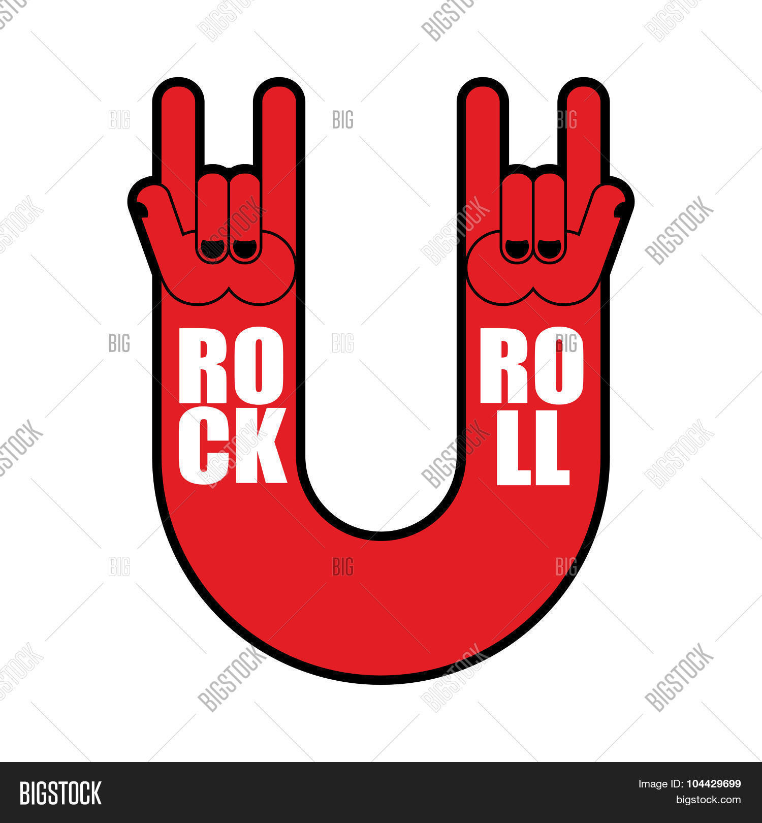 Rock Roll Hand Sign. Vector & Photo (Free Trial) | Bigstock