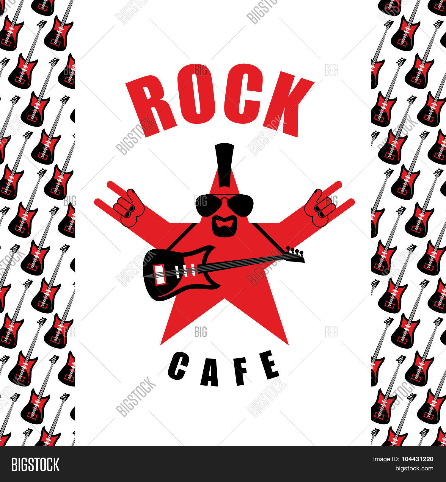 Rock Cafe. Logo Vector & Photo (Free Trial) | Bigstock