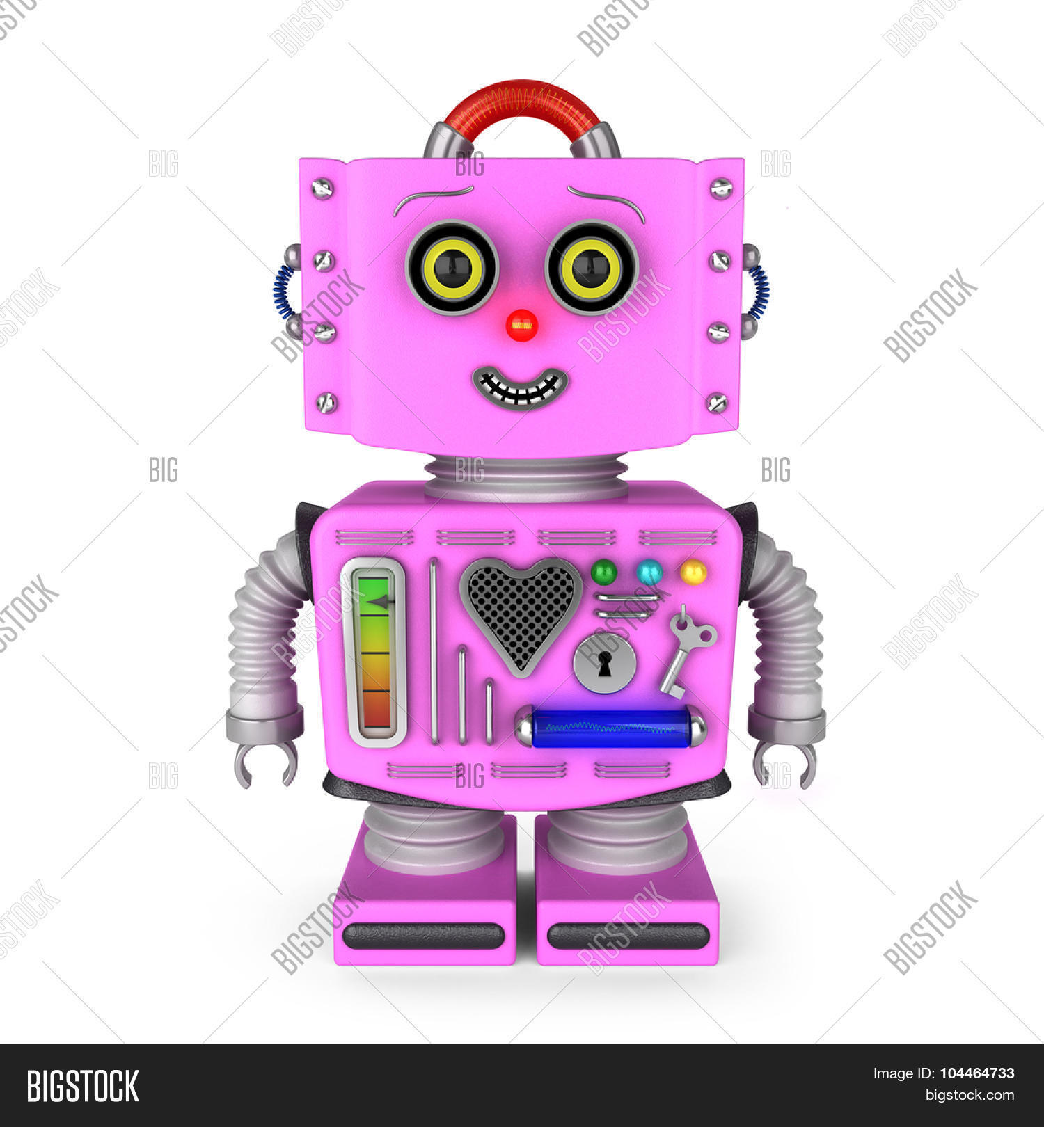 Pink Vintage Toy Robot Image & Photo (Free Trial) | Bigstock