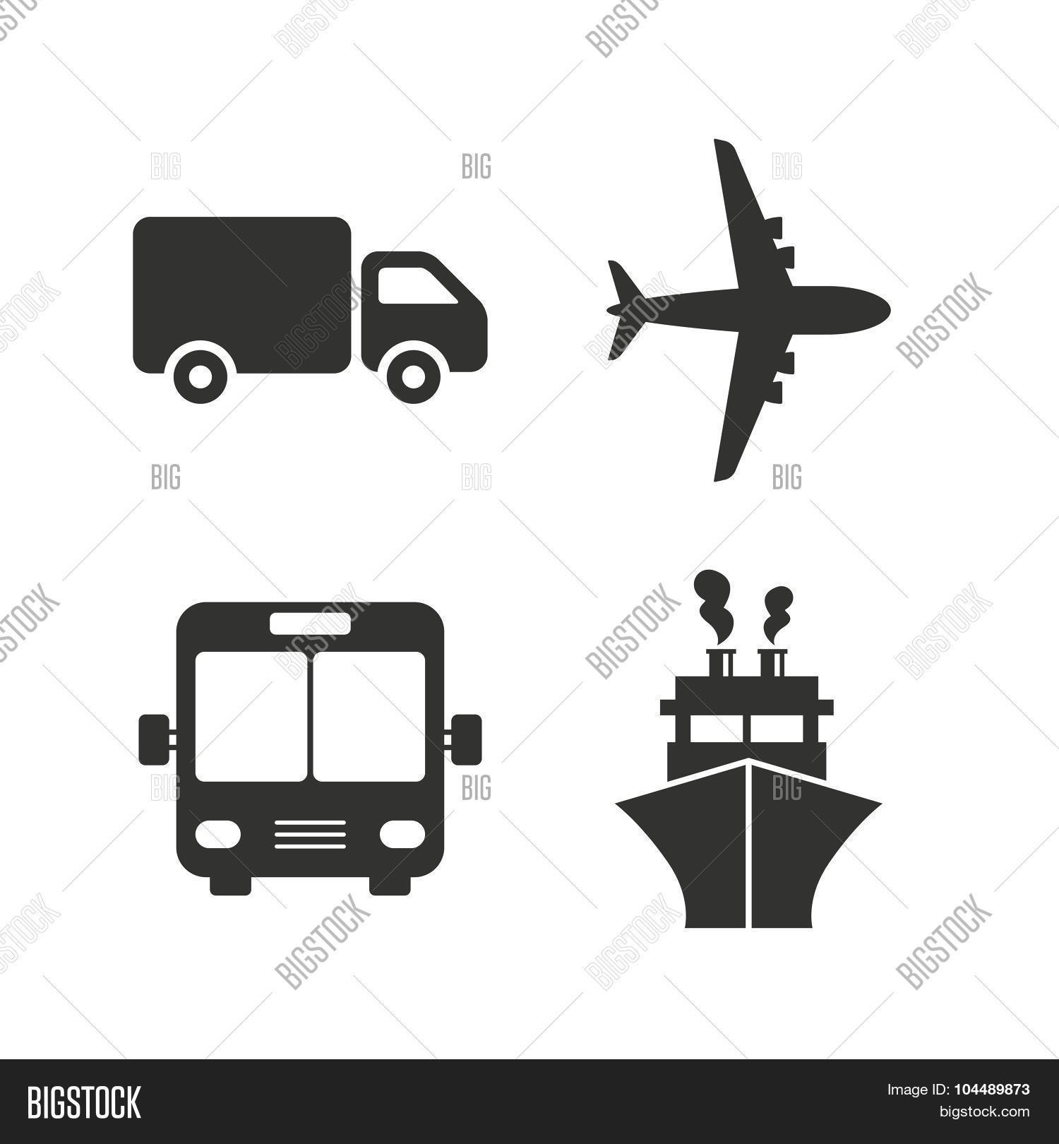 Transport Icons. Vector & Photo (Free Trial) | Bigstock