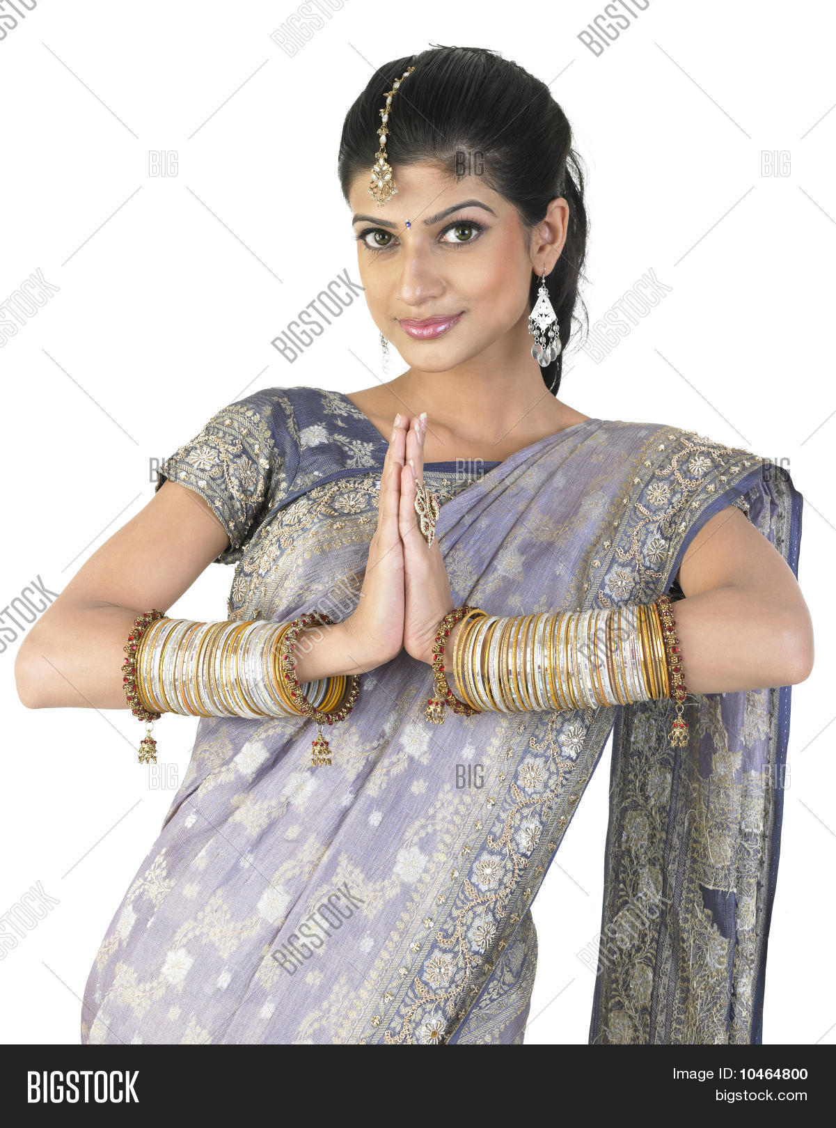 Indian Woman Inviting Image & Photo (Free Trial) | Bigstock