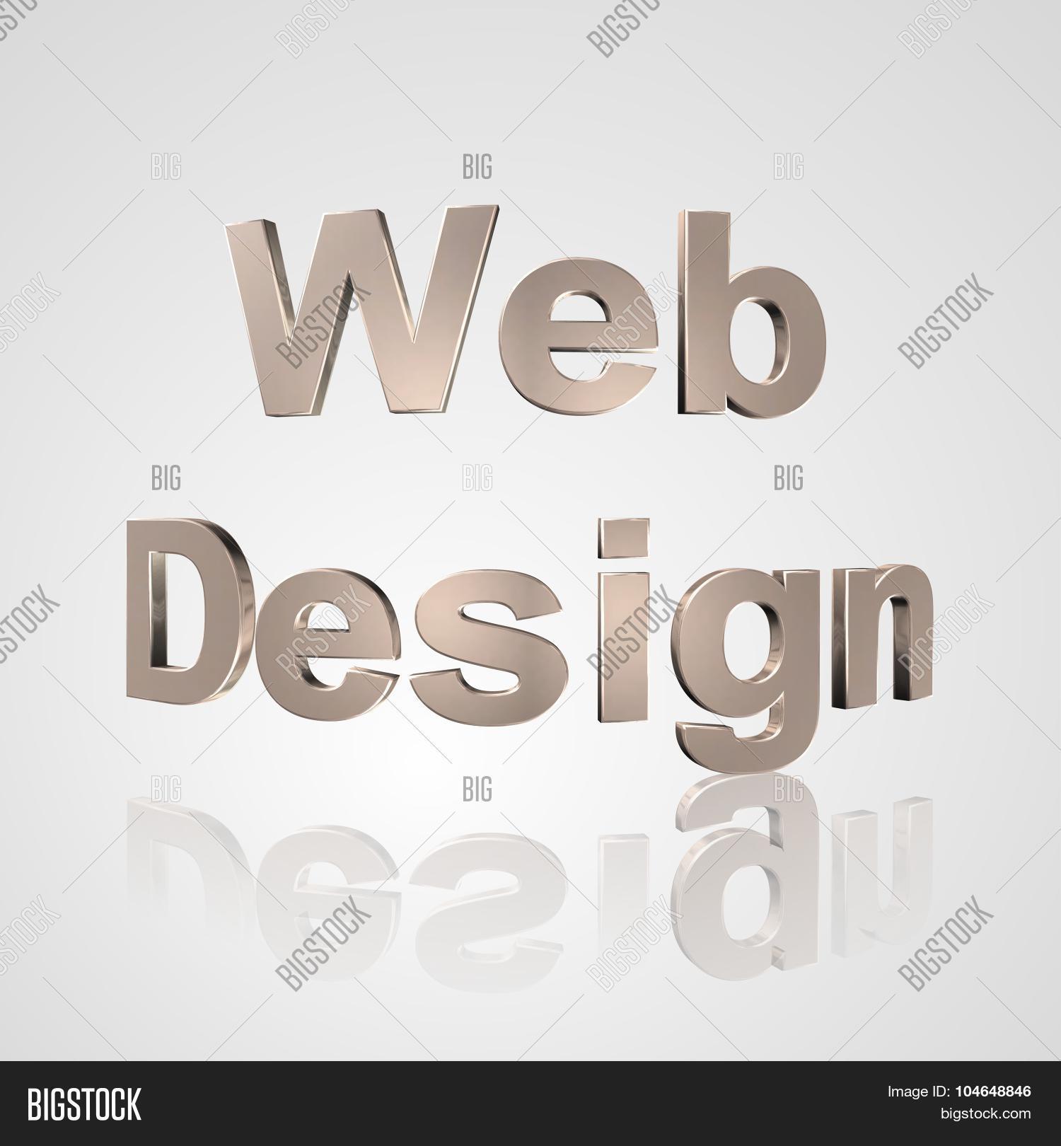 3D Text Web Design Image & Photo (Free Trial) | Bigstock