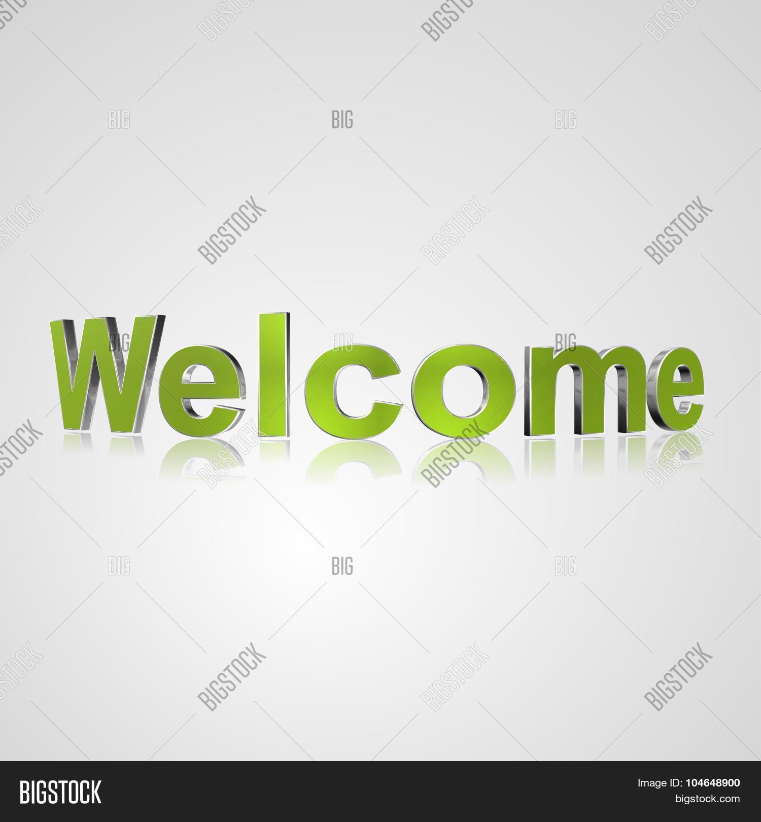 3D Text Welcome Image & Photo (Free Trial) | Bigstock
