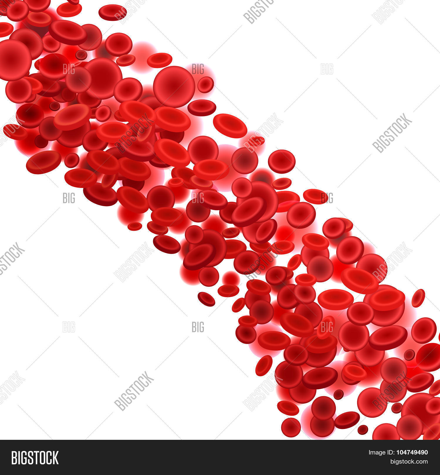 Blood Cells Flow Vector & Photo (Free Trial) | Bigstock