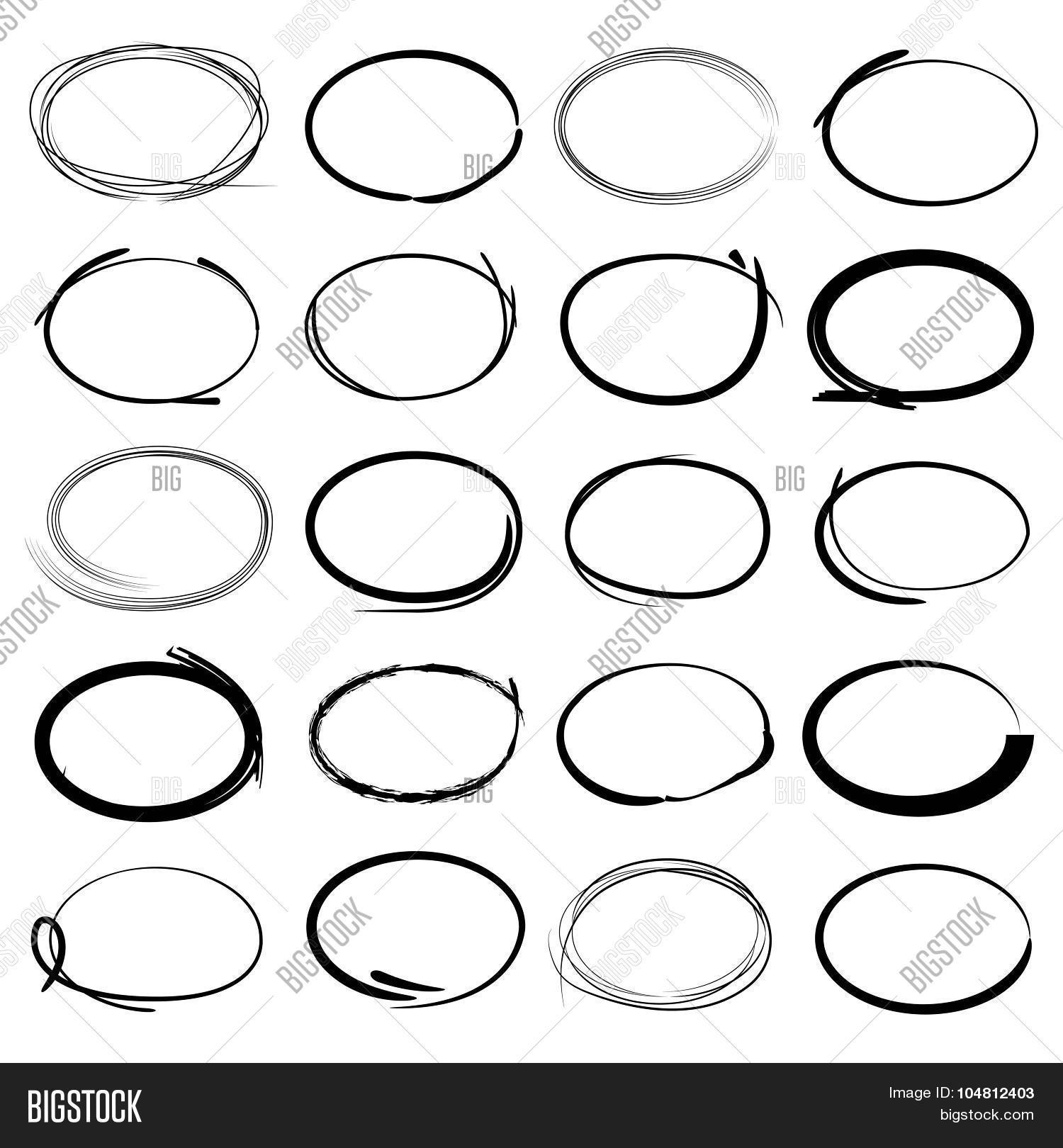 Hand Drawn Circles Vector & Photo (Free Trial) | Bigstock