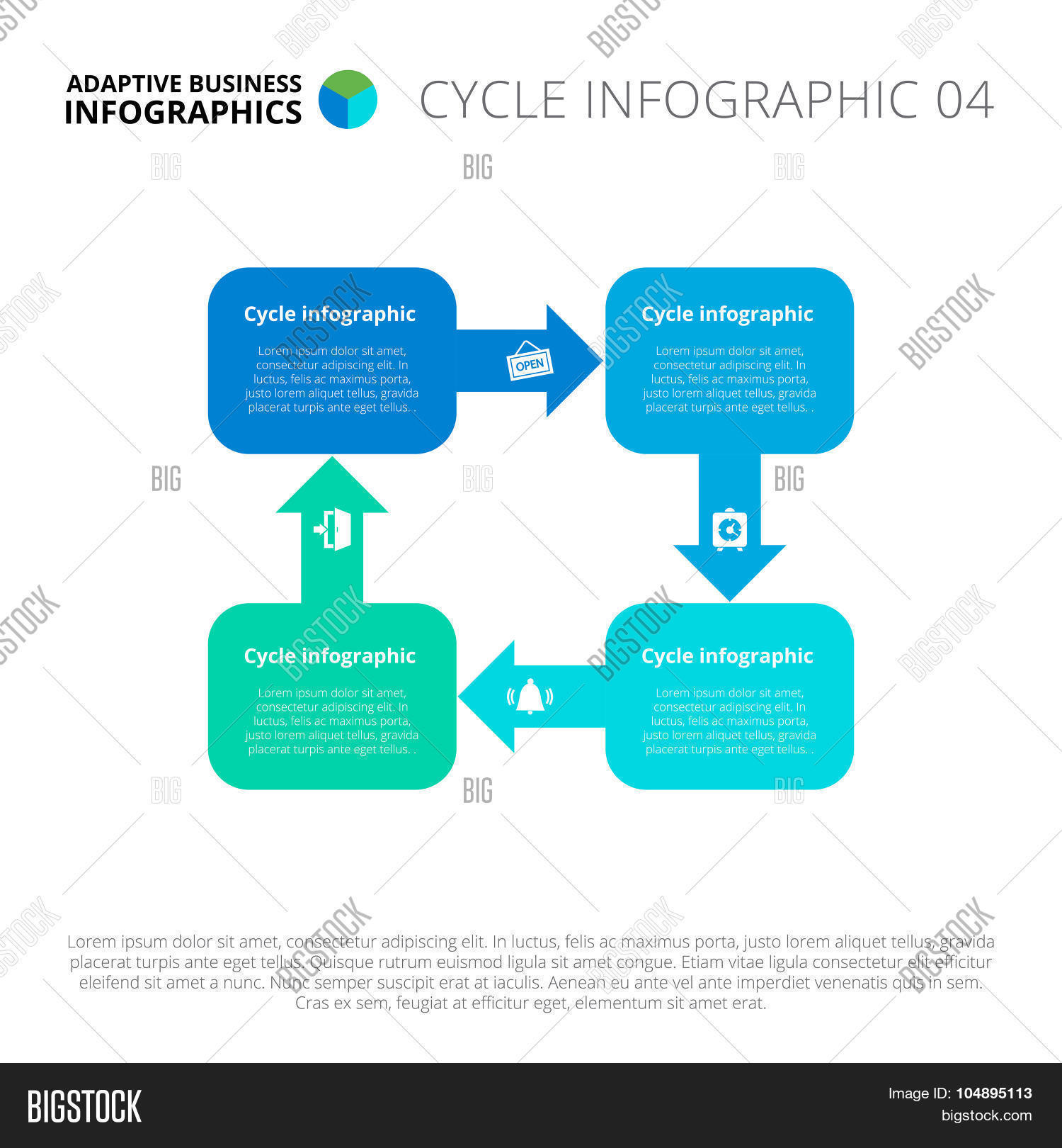 Cycle Infographics Vector & Photo (Free Trial) | Bigstock