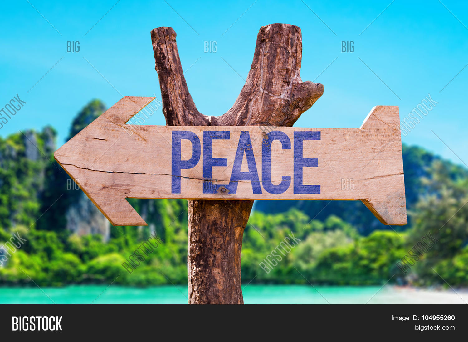 Peace Arrow Beach Image & Photo (Free Trial) | Bigstock