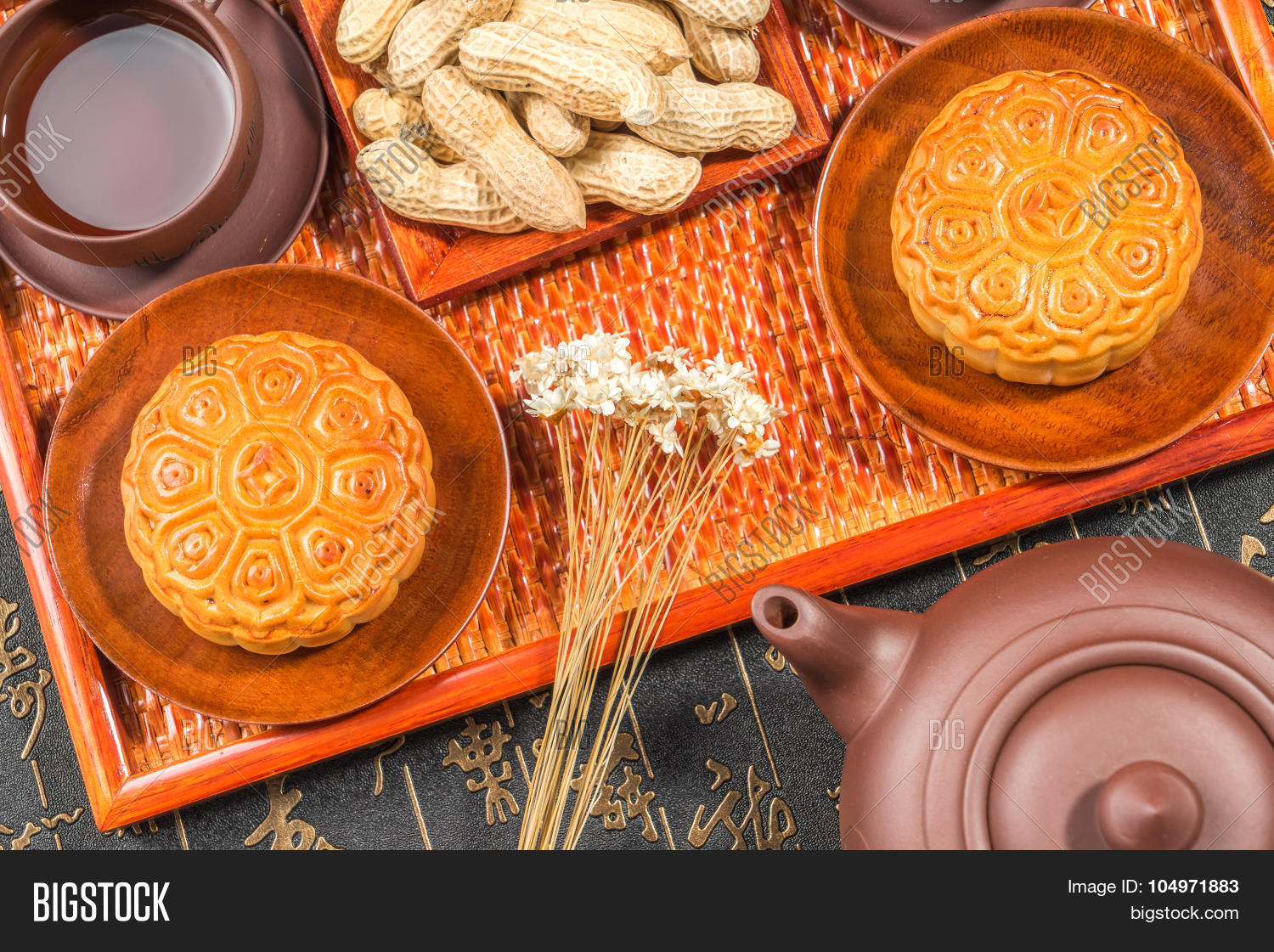 Moon Cakes Chinese Mid Image & Photo (Free Trial) | Bigstock
