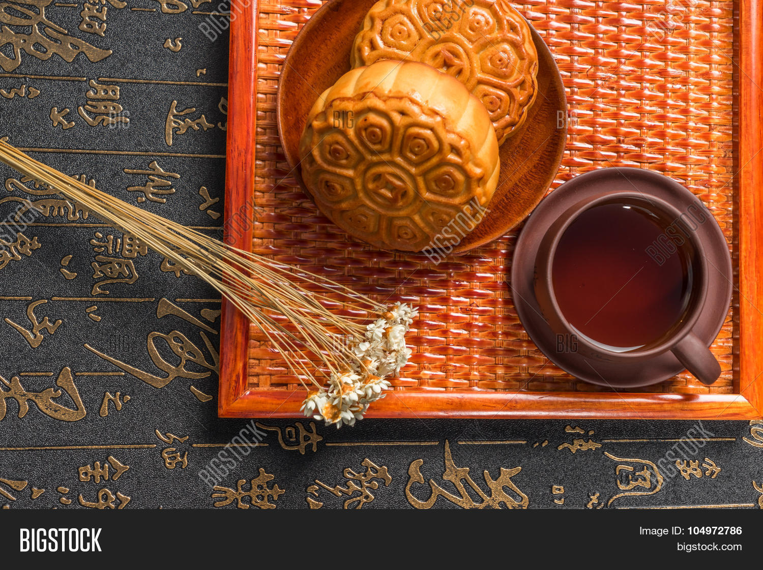 Moon Cakes Chinese Mid Image & Photo (Free Trial) | Bigstock
