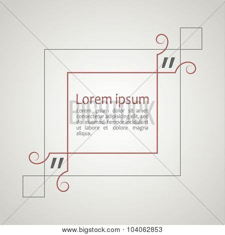 Citation Text Box. Vector & Photo (Free Trial) | Bigstock