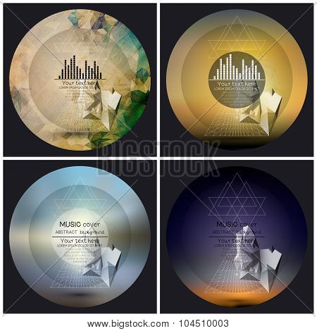 Set 4 Music Album Vector & Photo (Free Trial) | Bigstock