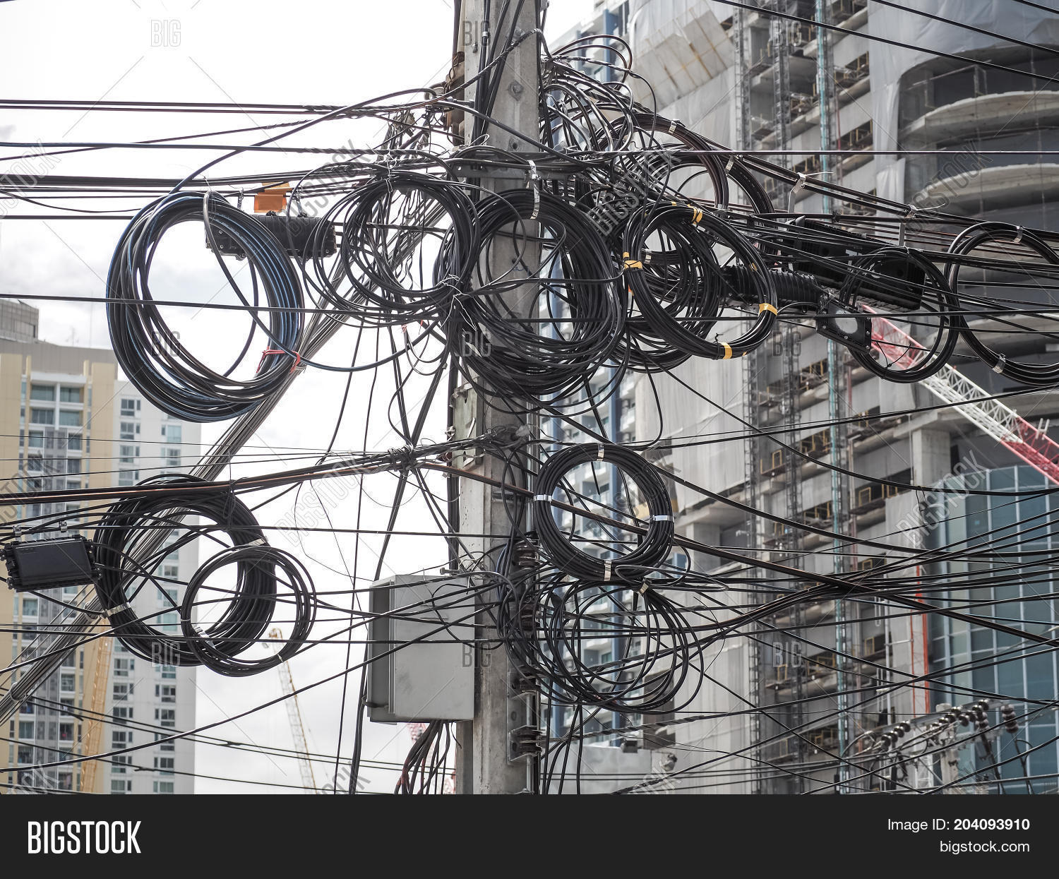 Chaos Cables Wires On Image & Photo (Free Trial) | Bigstock