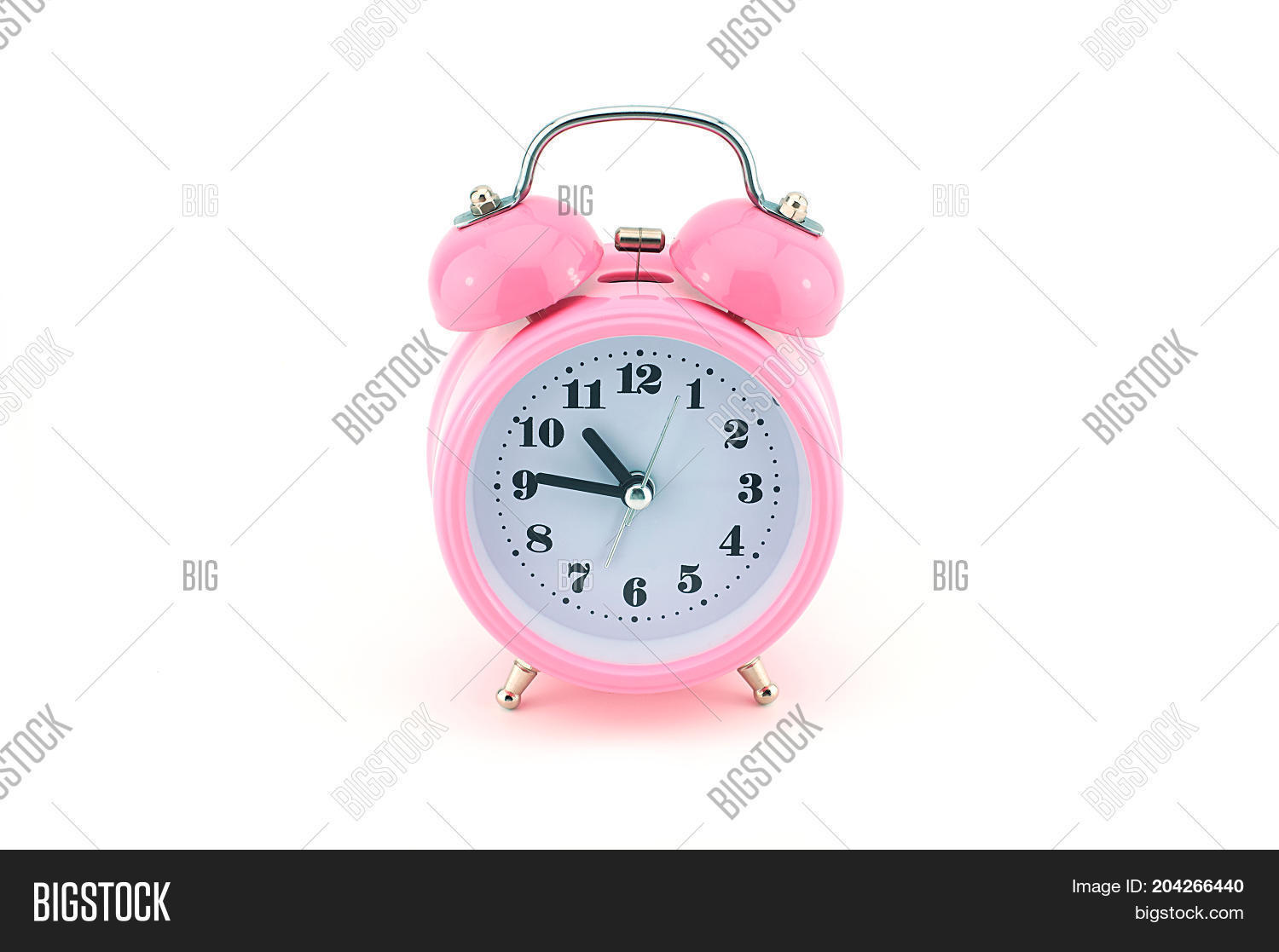 Pink Color Alarm Clock Image & Photo (Free Trial) | Bigstock