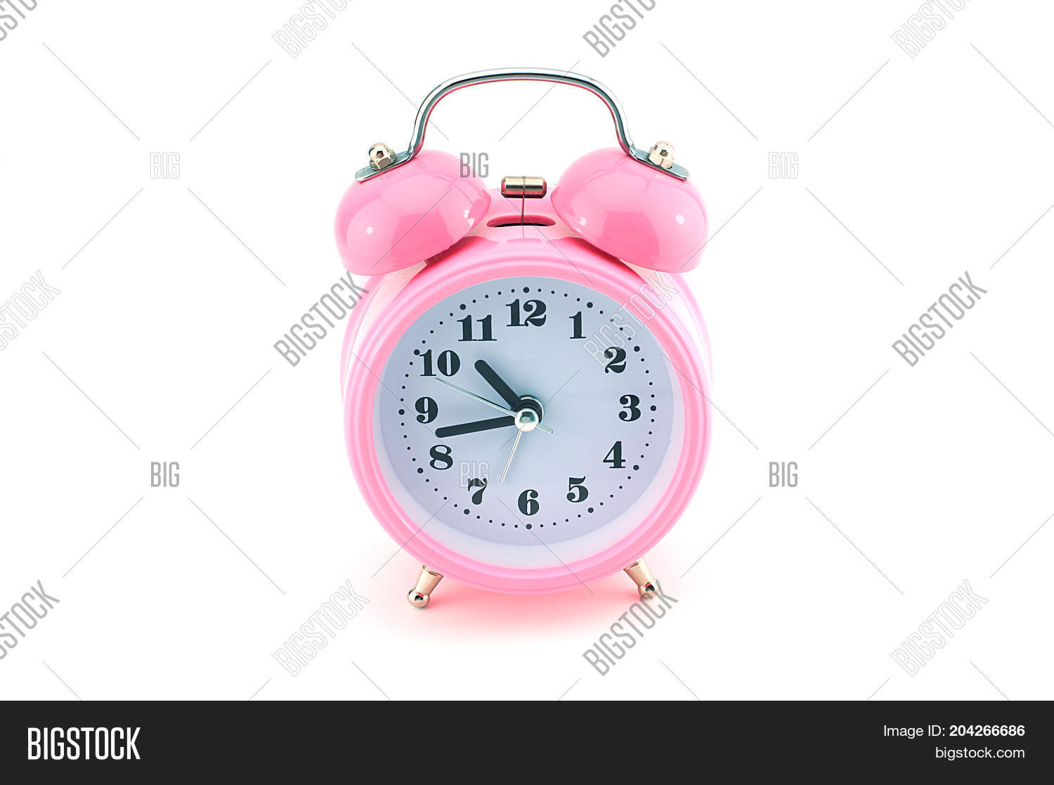 Pink Color Alarm Clock Image & Photo (Free Trial) | Bigstock