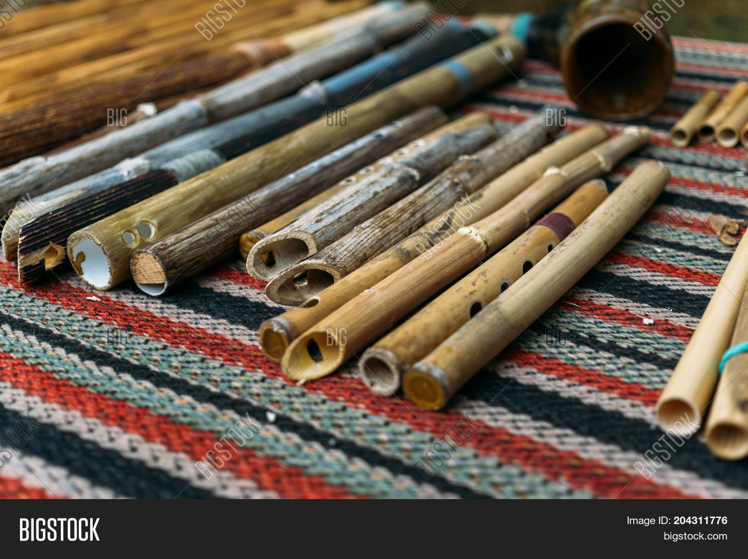 Ethnic Woodwind Flutes Image & Photo (Free Trial) | Bigstock