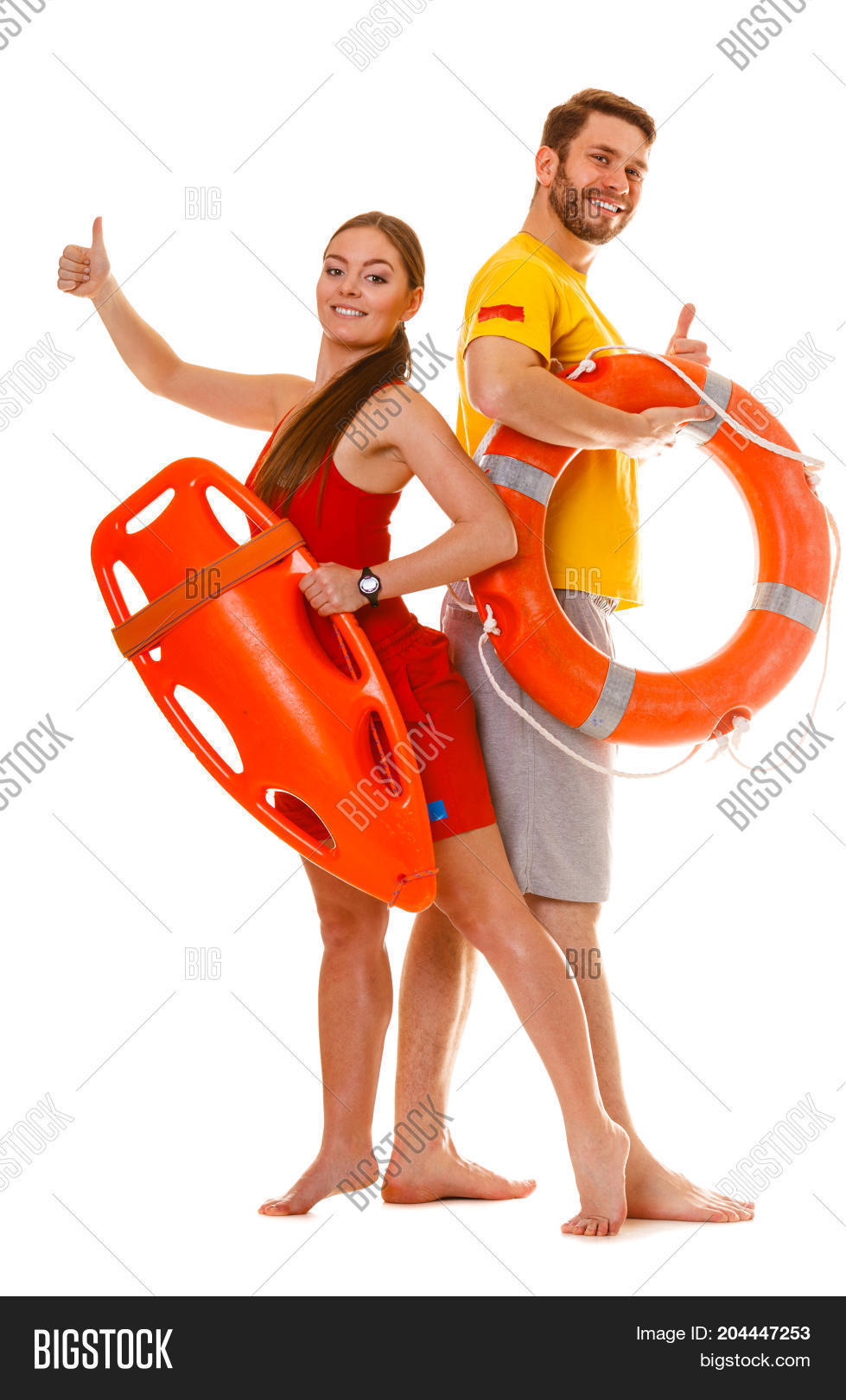 Lifeguards Rescue Tube Image & Photo (Free Trial) | Bigstock