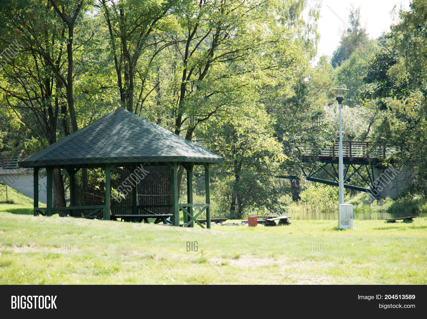 Leisure Gazebo Forest Image & Photo (Free Trial) | Bigstock