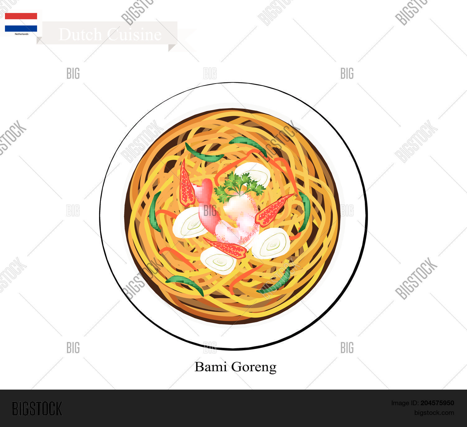 Dutch Cuisine, Bami Vector & Photo (Free Trial) | Bigstock
