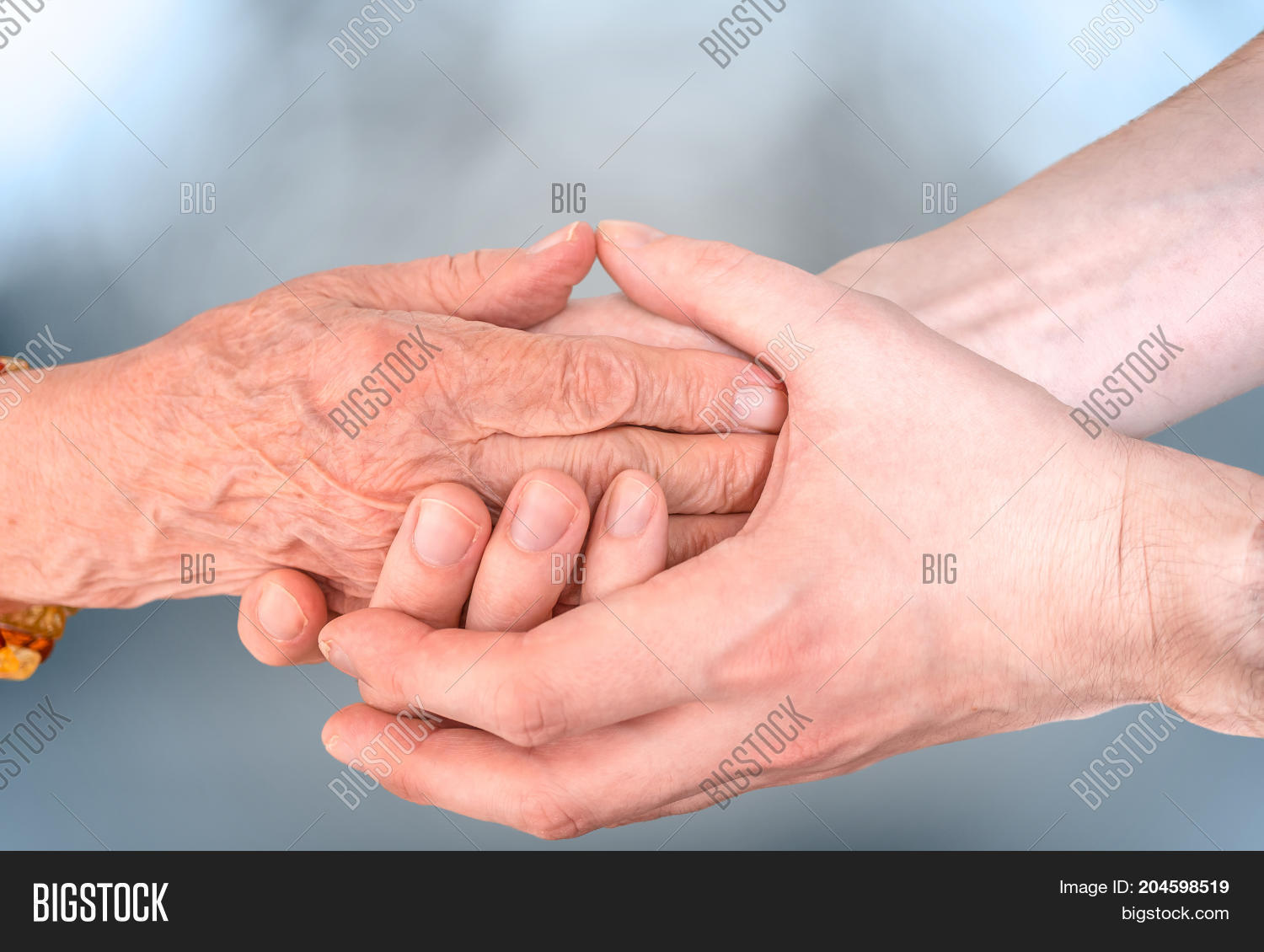 Man Holds Hands Eldery Image & Photo (Free Trial) | Bigstock