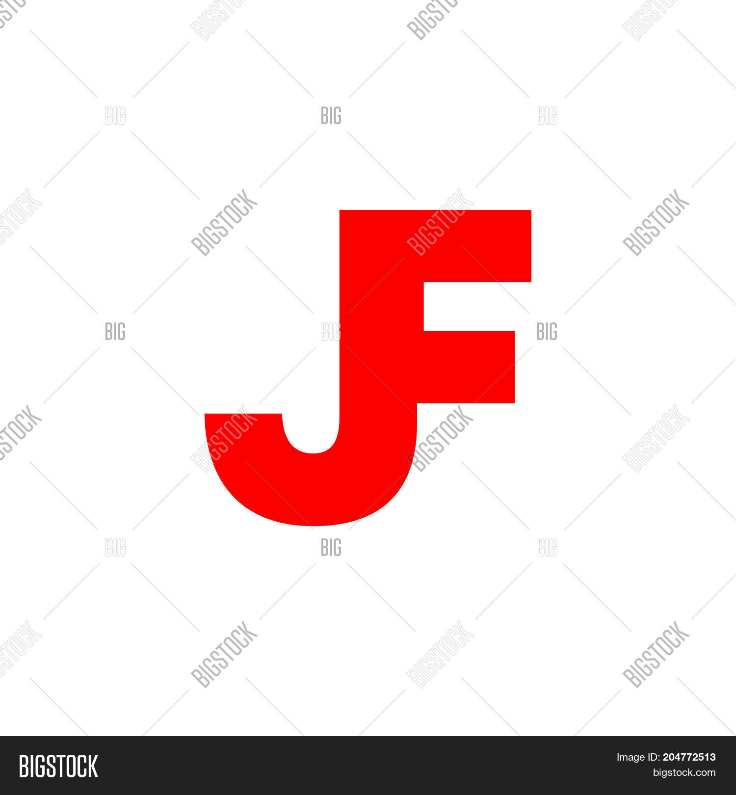 Jf Letter Logo Design Vector & Photo (Free Trial) | Bigstock