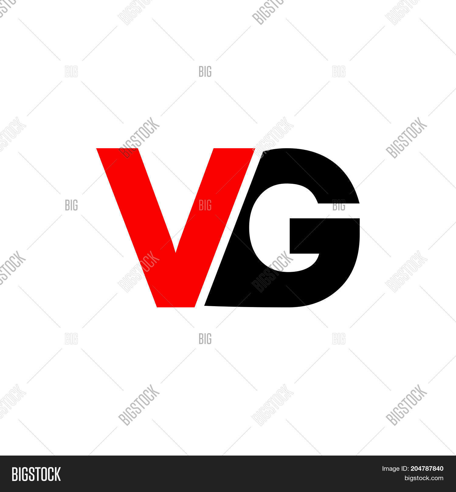 Vg Initial Logo Vector & Photo (Free Trial) | Bigstock