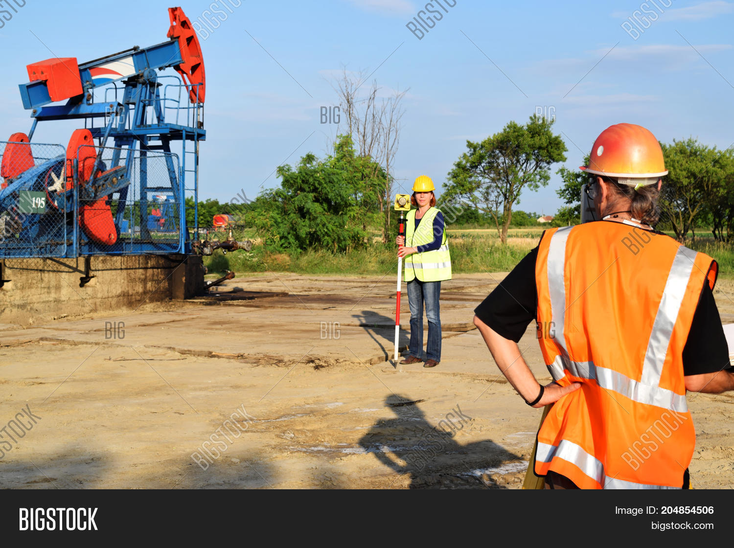 Two Surveyors Work On Image & Photo (Free Trial) | Bigstock