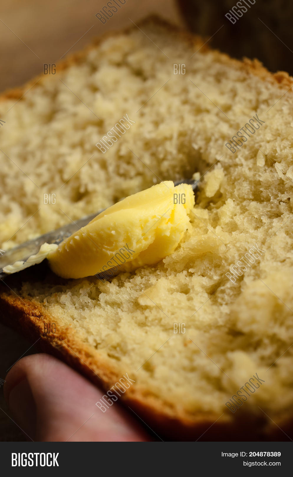 Buttering Slice Fresh Image & Photo (Free Trial) | Bigstock