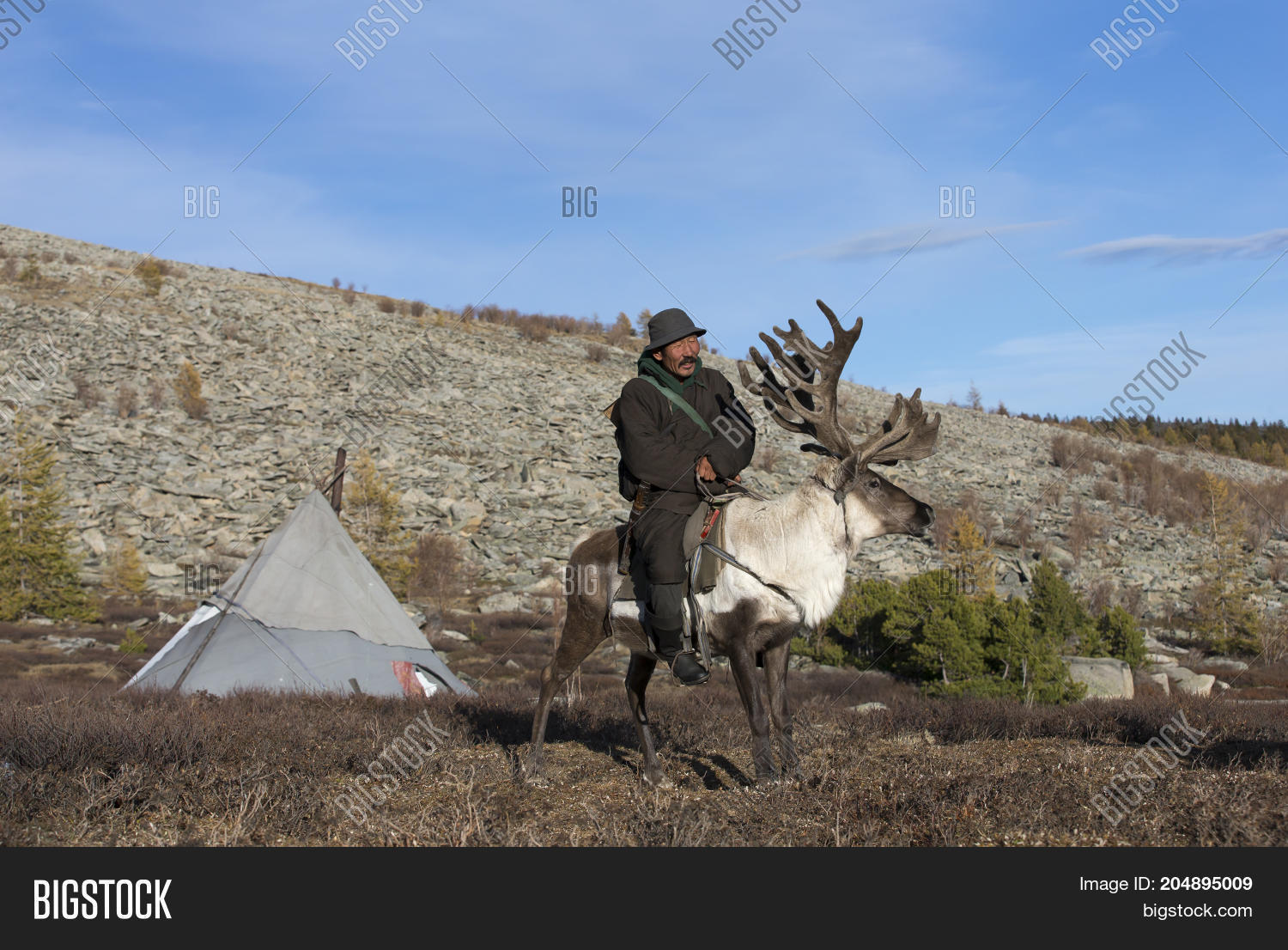 Tsaatan Man, Dressed Image & Photo (Free Trial) | Bigstock