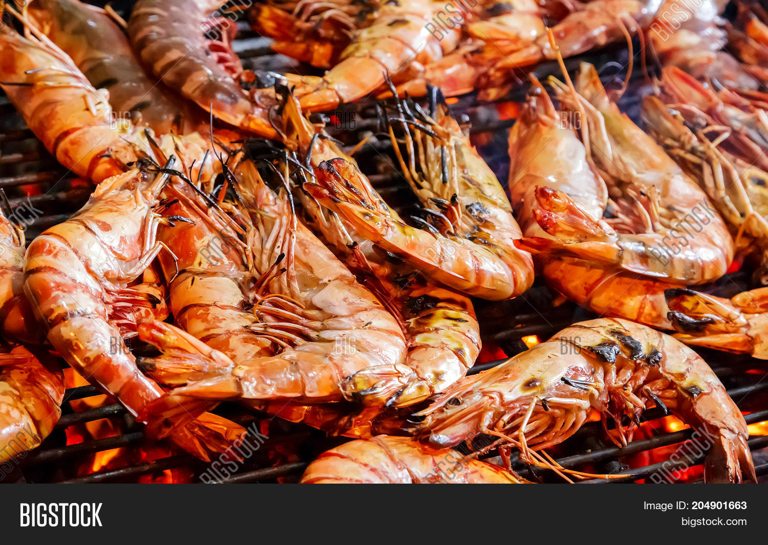 Shrimp Prawns Grilled Image & Photo (Free Trial) | Bigstock