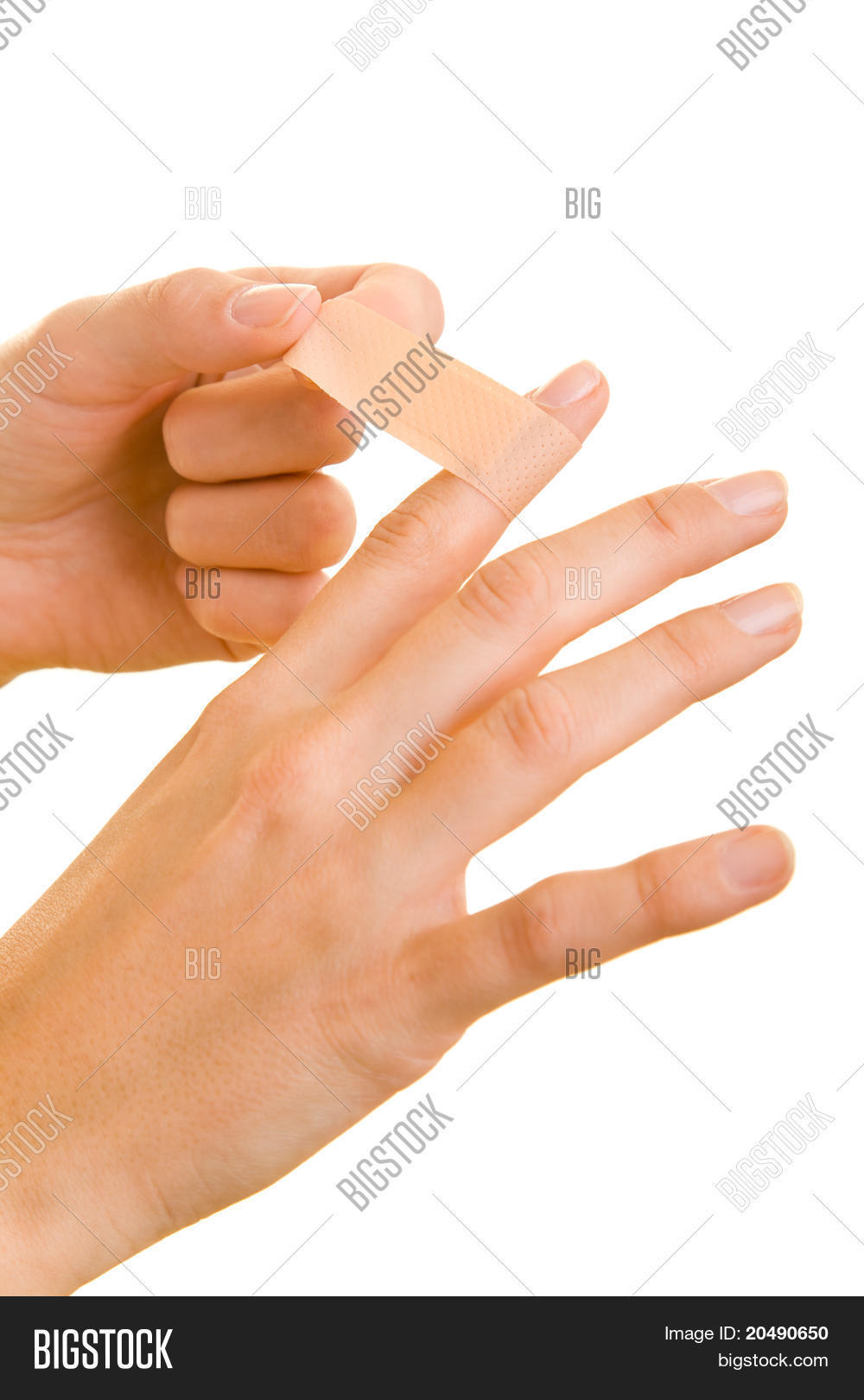 Hand Bandaid Image & Photo (Free Trial) | Bigstock