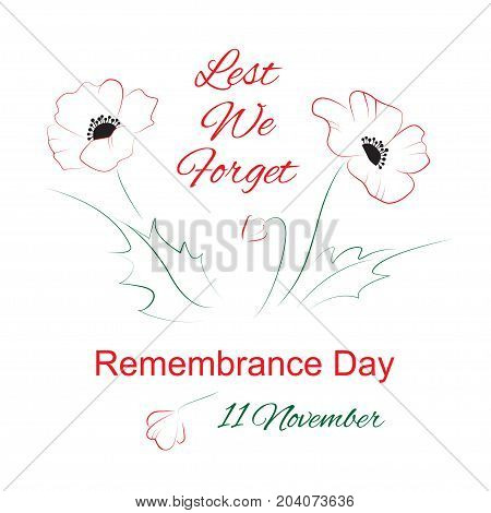 Remembrance Day Vector & Photo (Free Trial) | Bigstock