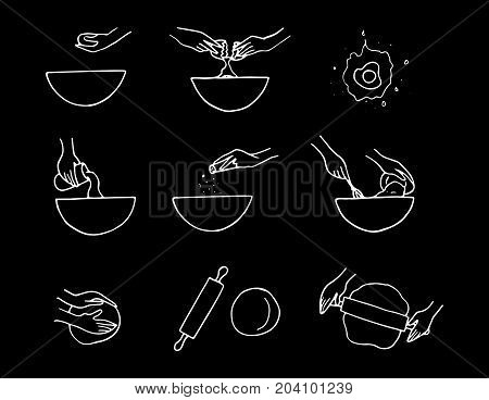 Hand Drawn Dough Vector & Photo (Free Trial) | Bigstock