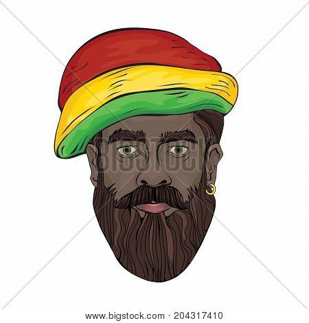 Portrait Rastaman. Vector & Photo (Free Trial) | Bigstock