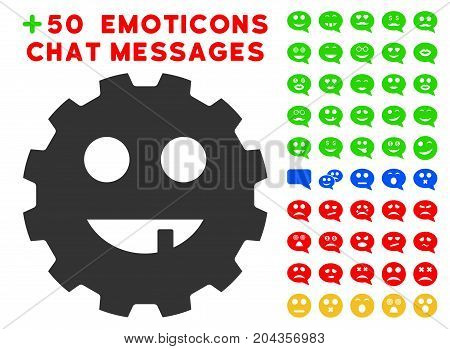 Toothless Smiley Gear Vector & Photo (Free Trial) | Bigstock