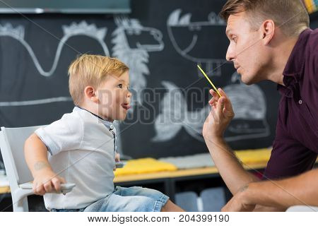 Cute Little Boy Speech Image & Photo (Free Trial) | Bigstock