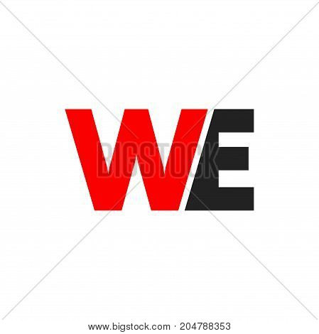 We Initial Logo Vector & Photo (Free Trial) | Bigstock