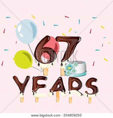 Happy 67th Birthday Images, Illustrations & Vectors (Free) - Bigstock