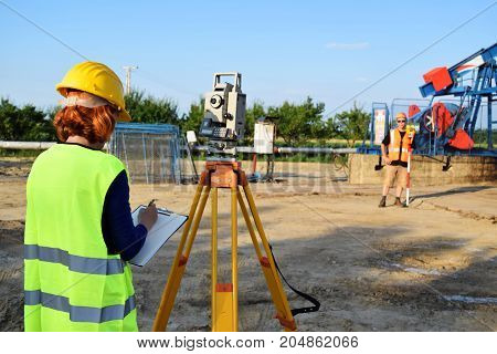 Two Surveyors Work On Image & Photo (Free Trial) | Bigstock
