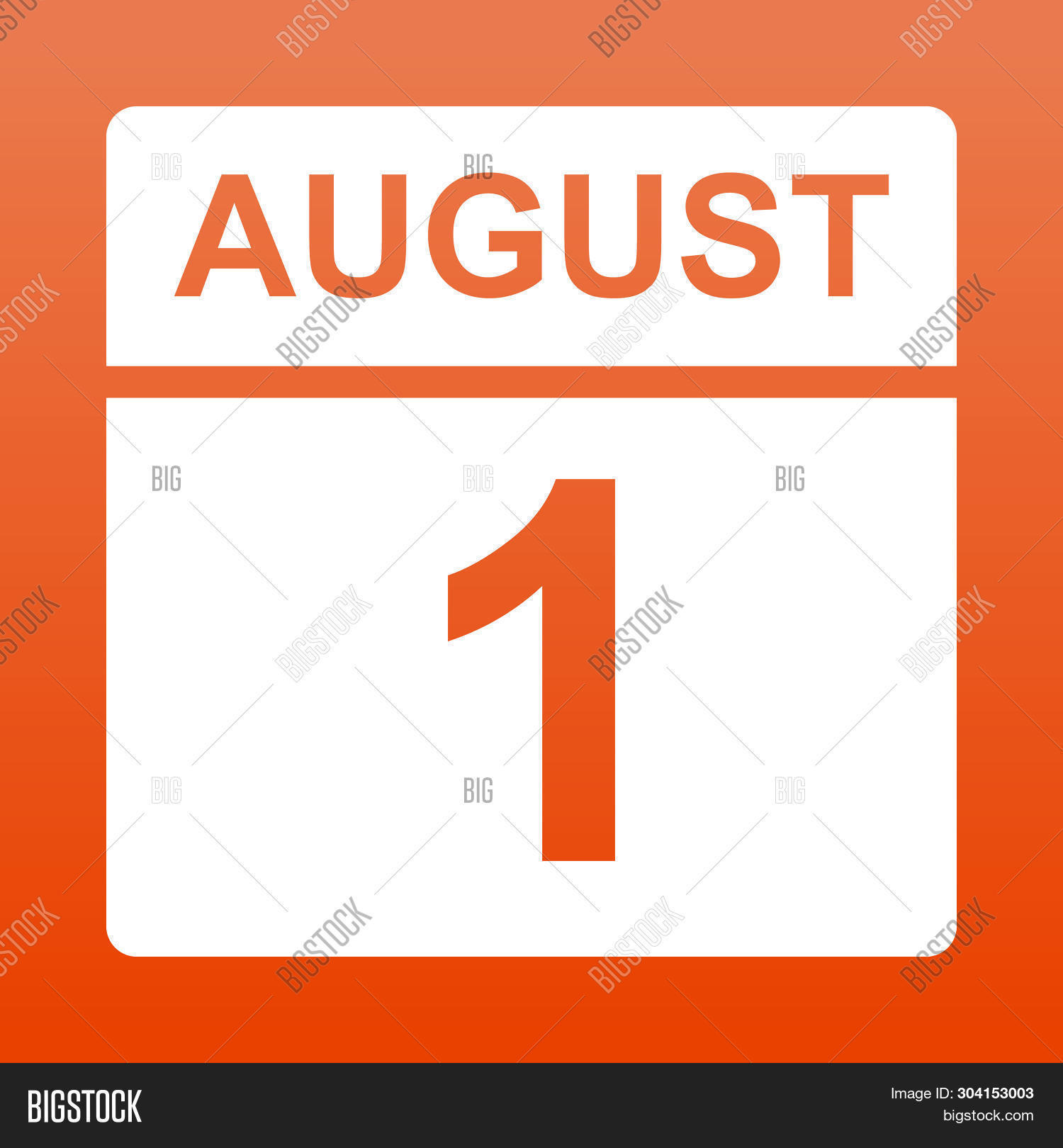 August 1. White Image & Photo (Free Trial) | Bigstock