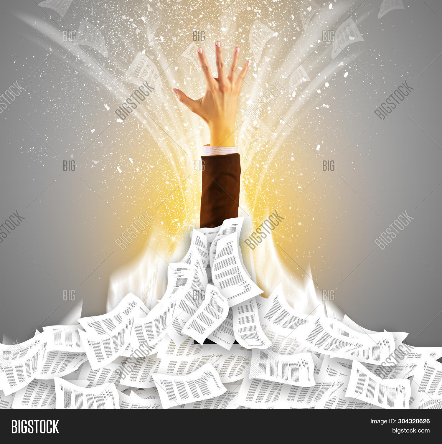 Hand Buried Document Image & Photo (Free Trial) | Bigstock