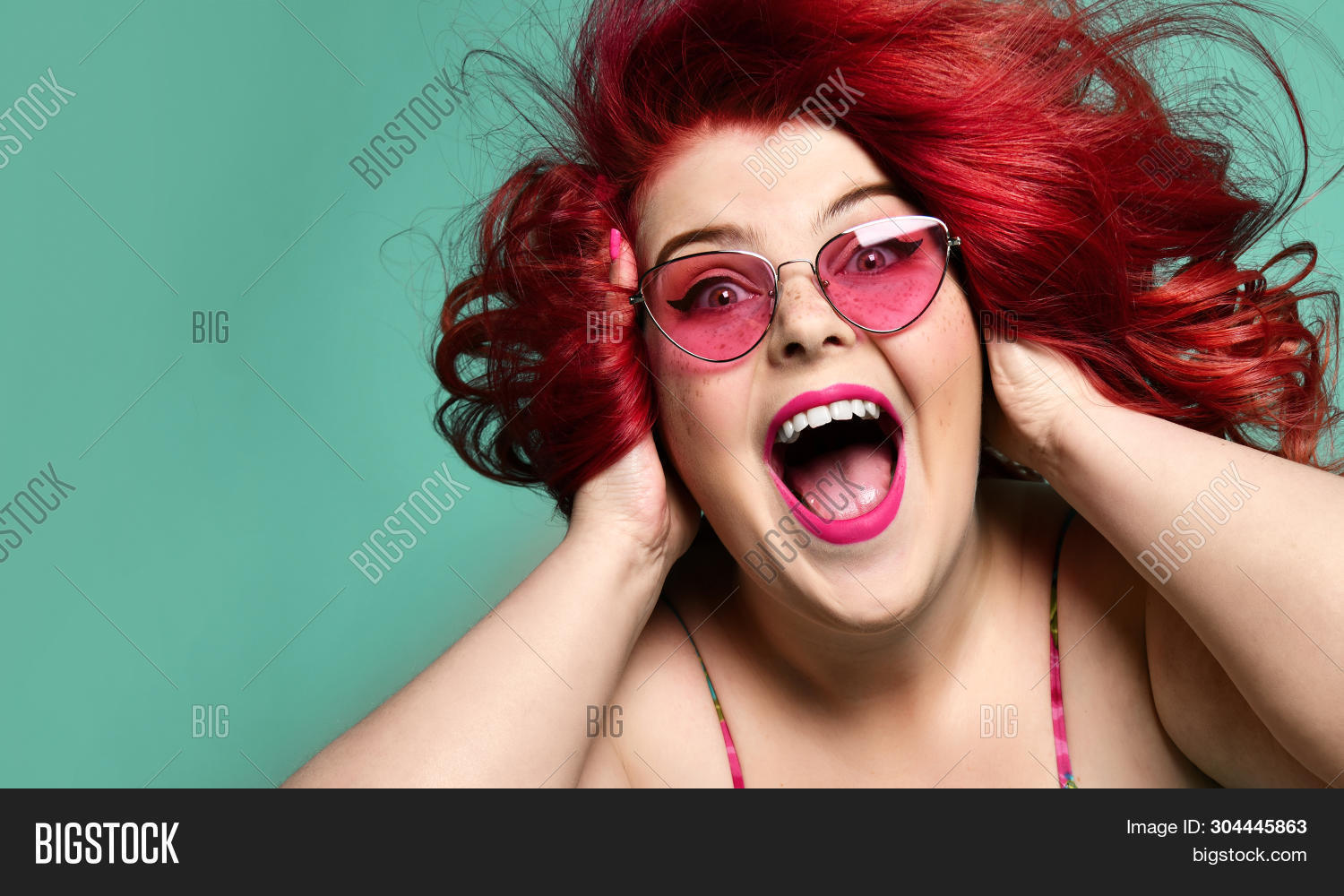 Happy Plus-size Lady Image & Photo (Free Trial) | Bigstock