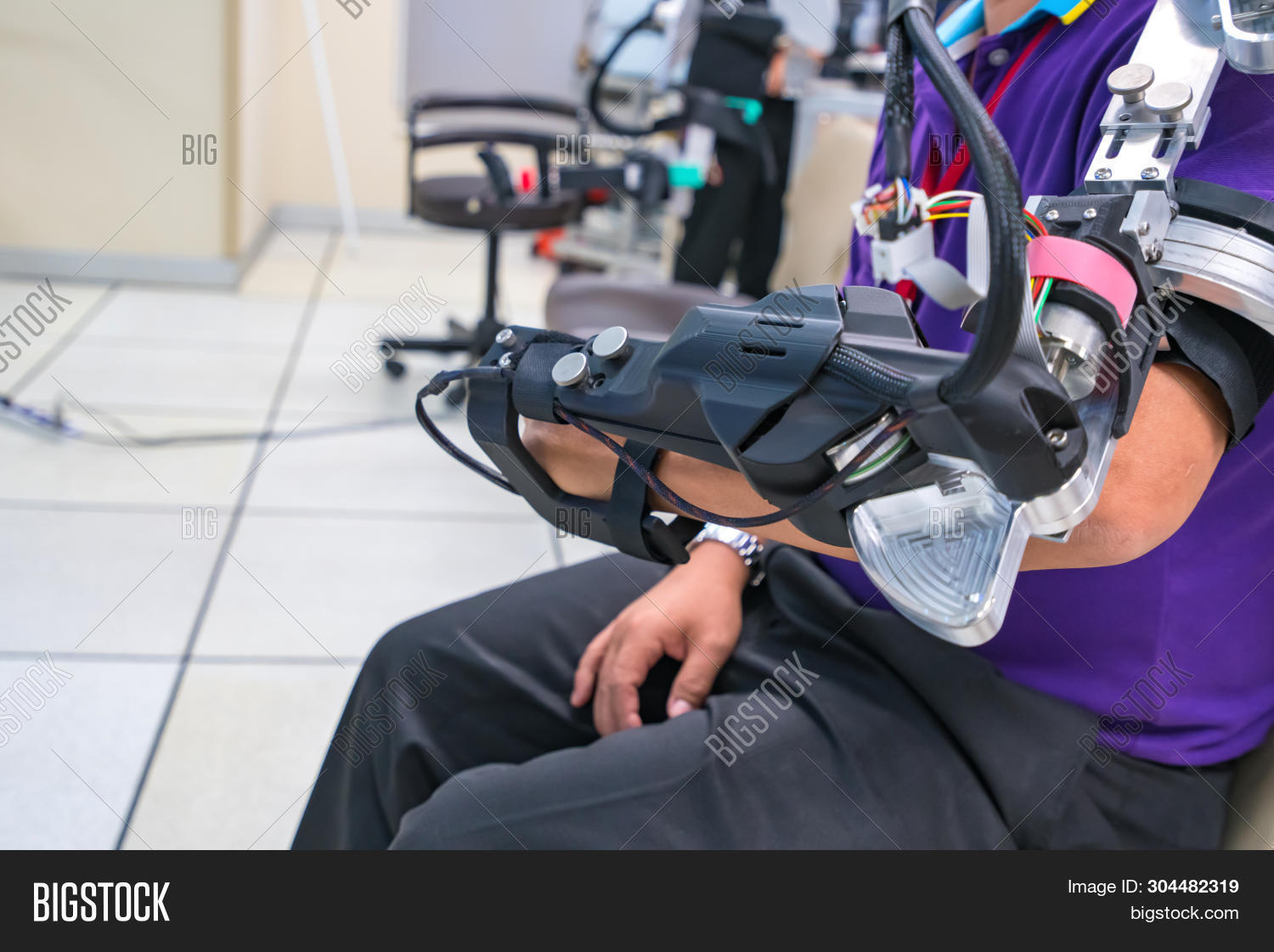 Man Wear Robot Arm Image & Photo (Free Trial) | Bigstock